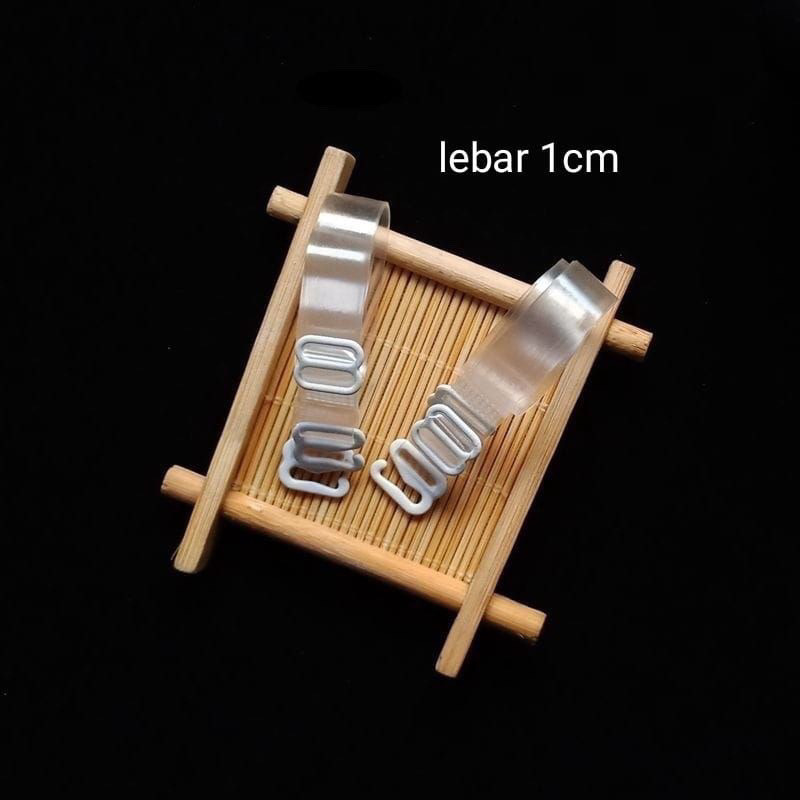 Jual (GAT) TALI BRA TRANSPARAN 1 PASANG / TALI BRA BENING SET / TALI BH ...
