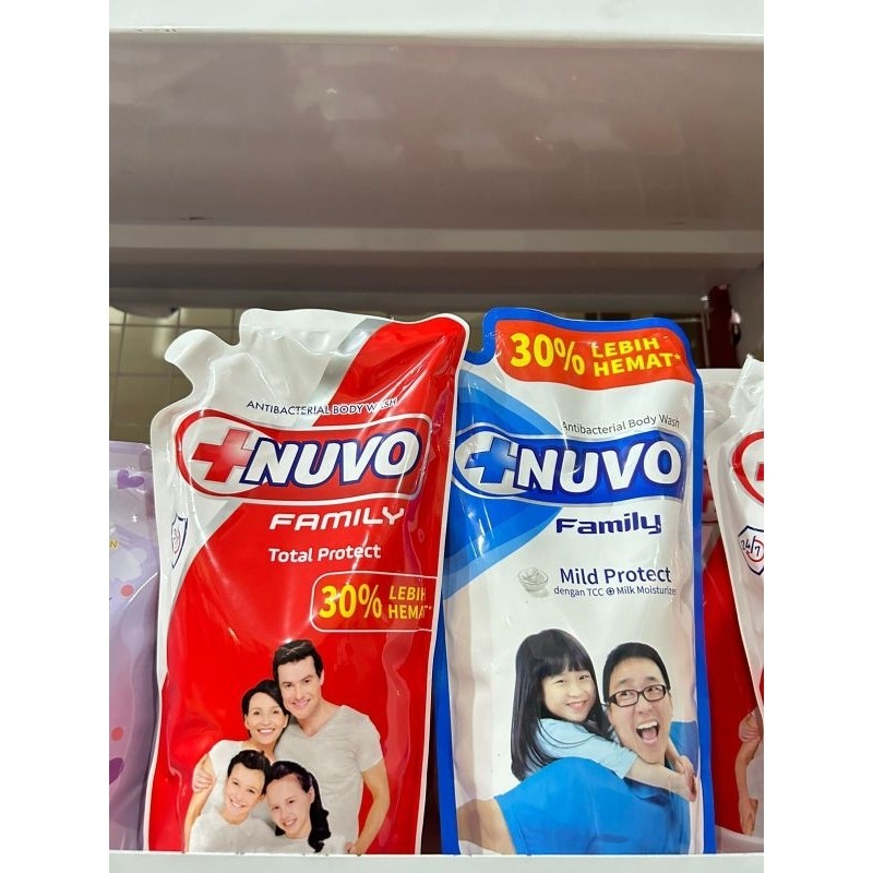 Jual Nuvo Jumbo 825 ml sabun cair kartonan atau 1 DUS isi 12 pouch | Shopee Indonesia