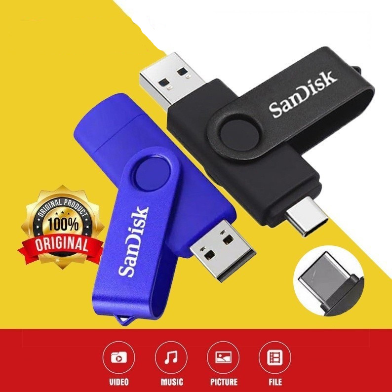 Jual SD FLASHDISK OTG TYPE C USB 32GB/64GGB/128GB FLASH DRIVE ULTRA ...