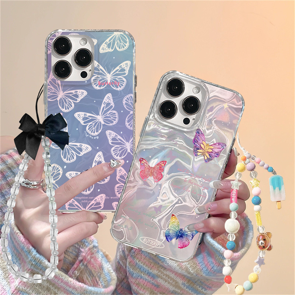 Jual Multiple colourful butterflies Case For OPPO A3X A60 A79 A18 A38 ...