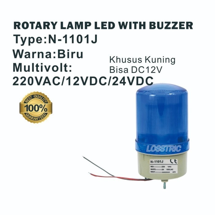 Jual ROTARY LAMP LED WITH BUZZER LTD-1101J BIRU MULTIFUNGSI/MULTIVOLT ...