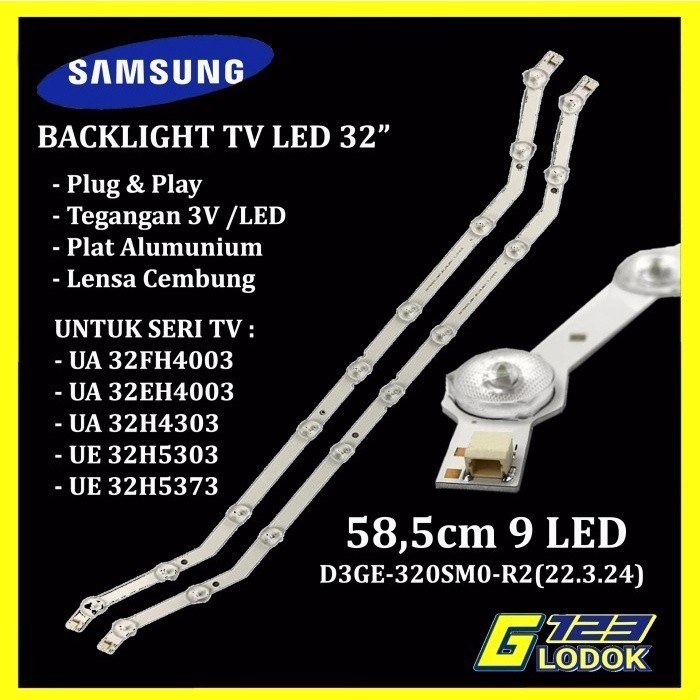 Jual Backlight TV Samsung 32 Inch 32FH4003 32EH4003 32H4303 5303 5373 9K | Shopee Indonesia