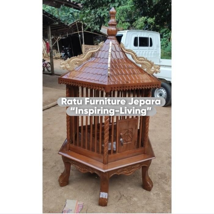 Jual kandang ayam bekisar sangkar burung atap naga jati | Shopee Indonesia