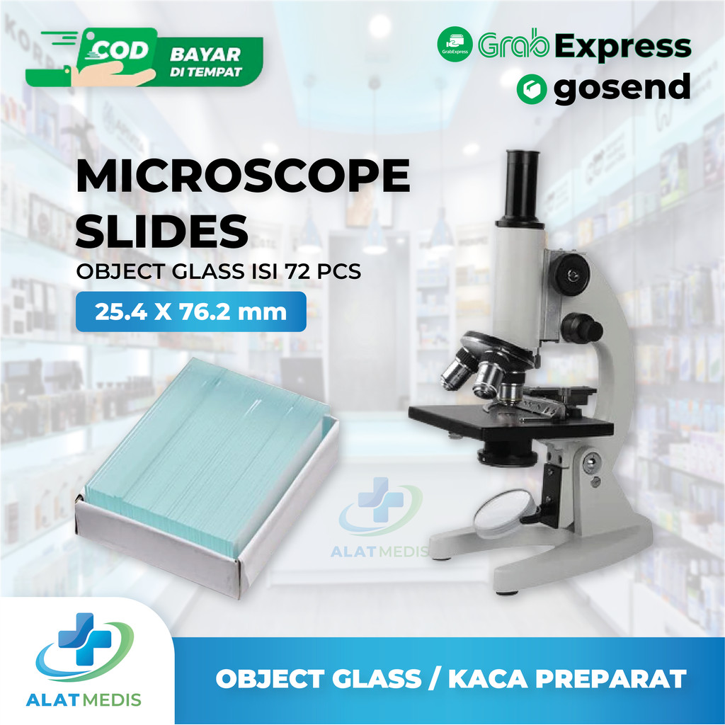 Jual Object Glass Kaca Object Mikroskop Slide Kaca Preparat | Shopee ...