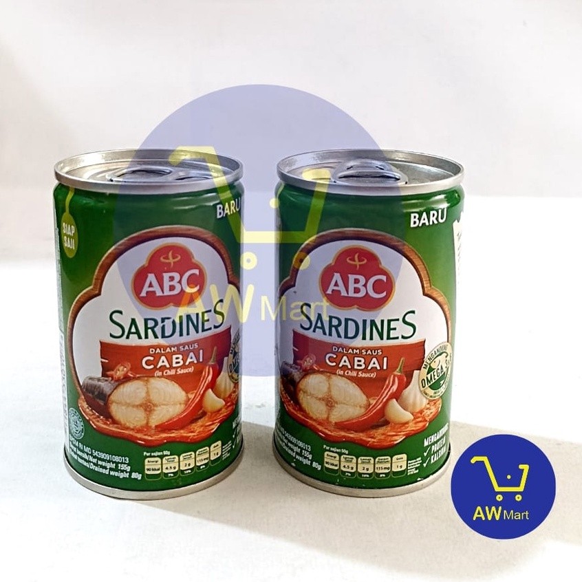 Jual ABC SARDINES KALENG PEDASS - 155 GRAM - SARDEN ABC KALENG KECIL ...