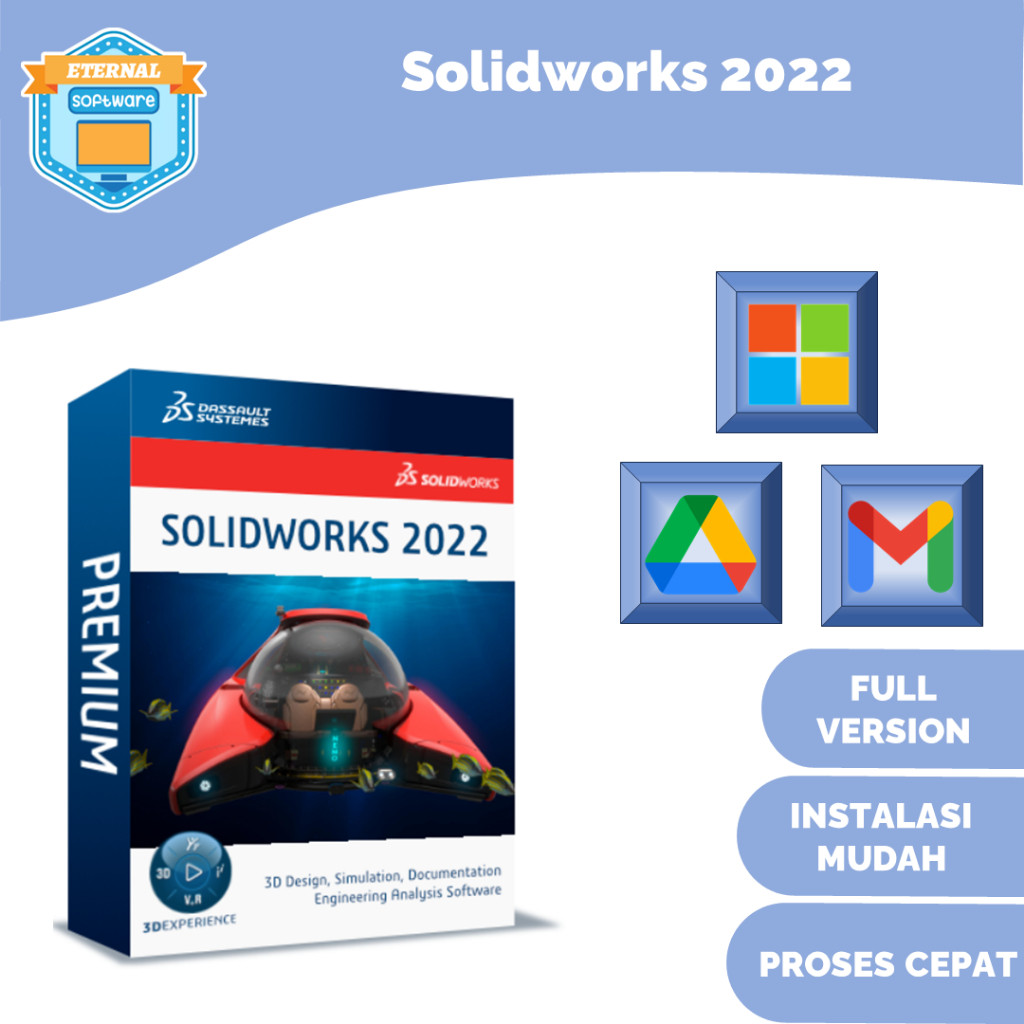 Jual Solidworks 2022 Full Lisensi Permanen No Trial Aplikasi 3D Cad ...