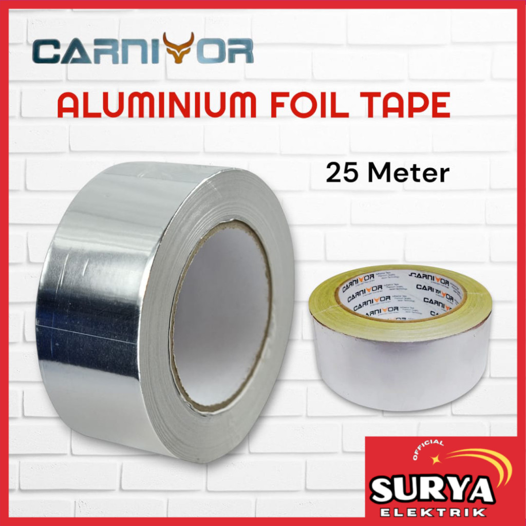Jual Lakban Aluminium Foil Tape CARNIVOR Lem Tambal Panci Lebar 4.5cm ...
