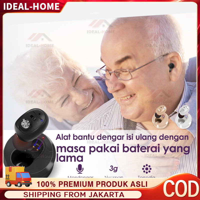 Jual [COD]Alat Bantu Dengar cas charger pendengaran telinga original hearing aids mini alat ...