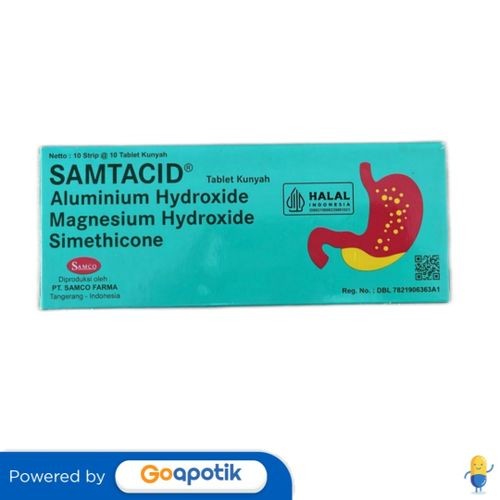 Jual Samtacid Box 100 Tablet Kunyah | Shopee Indonesia