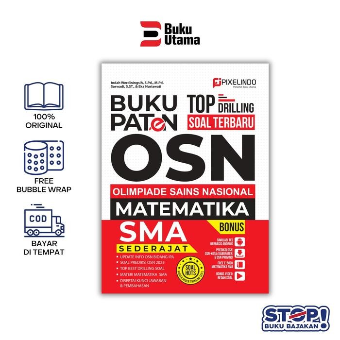 Jual BUKU PATEN OSN SMA/MA (OSN MATEMATIKA, KIMIA, FISIKA, GEOGRAFI ...