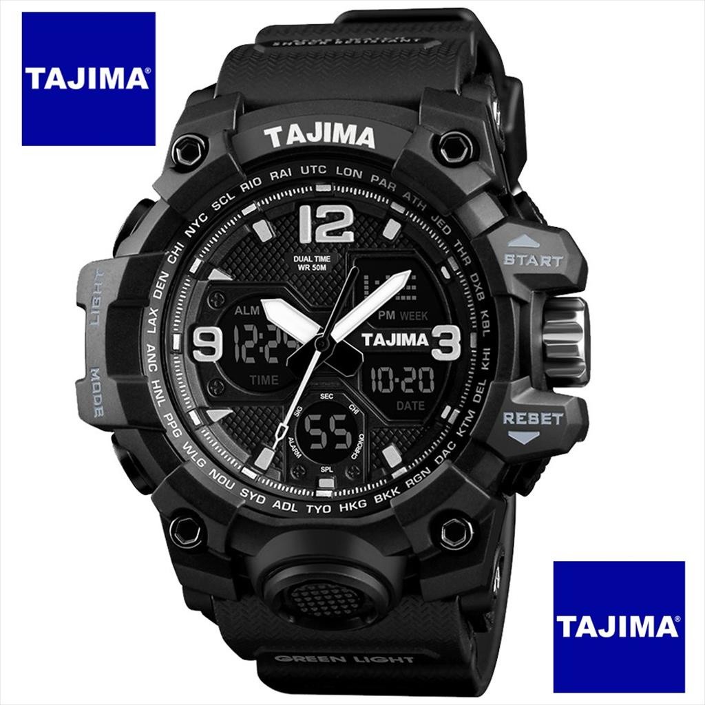 Jual TAJIMA Jam Tangan Pria Analog Digital 9783 Original Water resist 5 ...