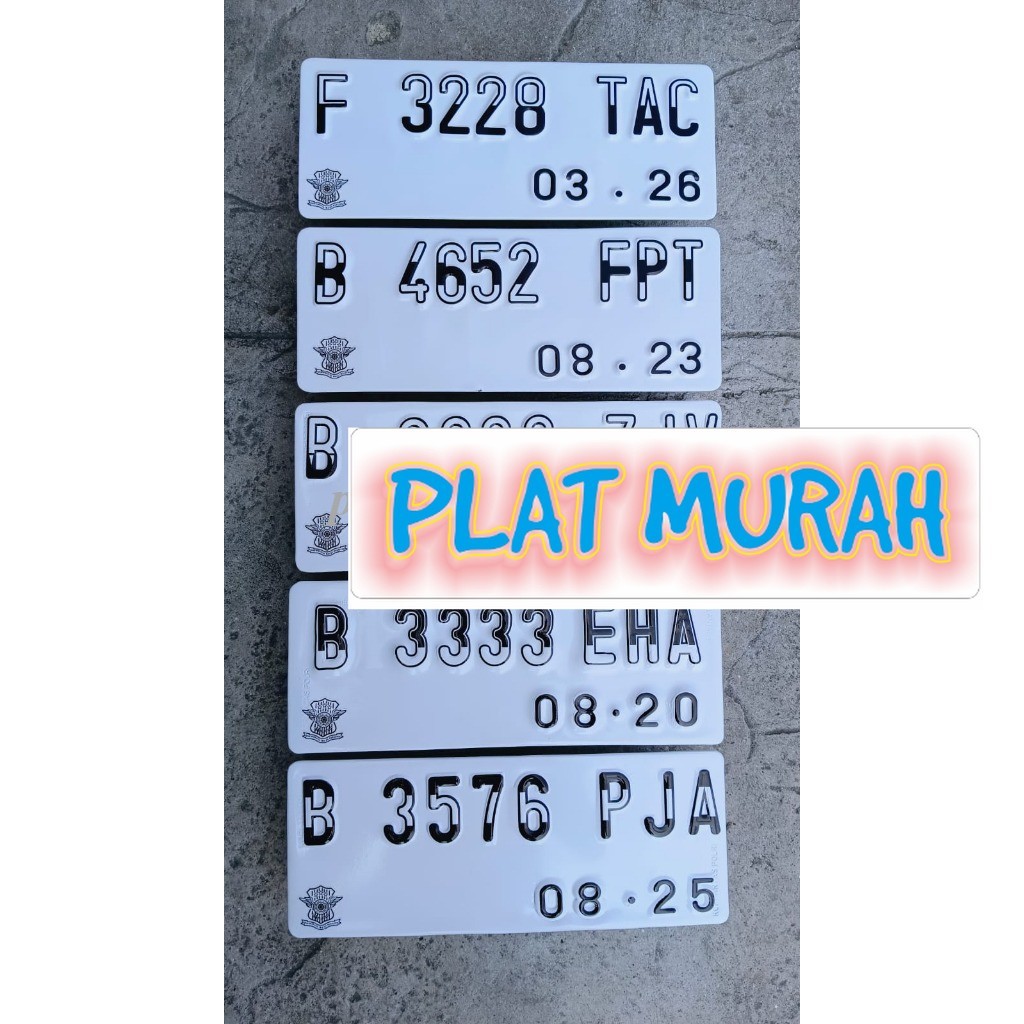 Jual plat nomor motor baut tanam lipat angka variasi | Shopee Indonesia