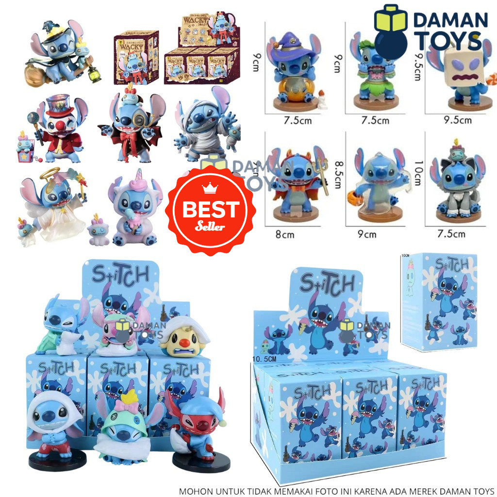 Jual Stitch Figure Lilo Mainan Pajangan Blind Box Topper Miniatur ...