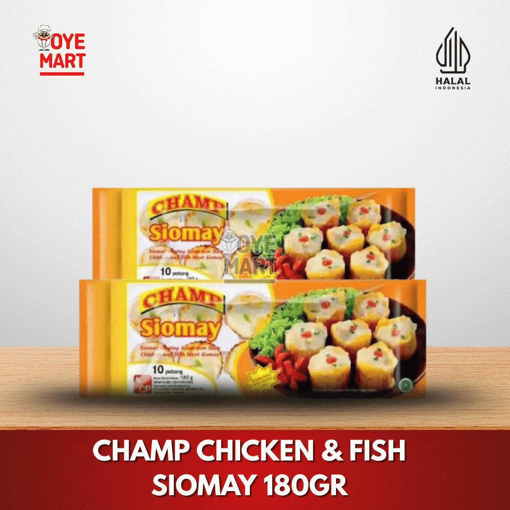 Jual CHAMP CHICKEN & FISH SIOMAY 180GR SIOMAY AYAM DAN IKAN HARGA PROMO ...