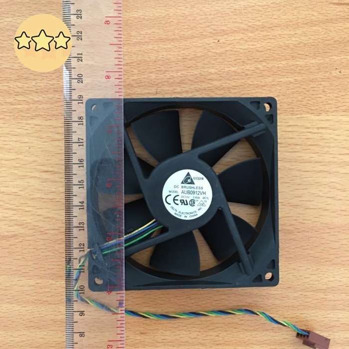 Jual NEW AUB0912VH Fan PWM kipas PC 4 Pin 9cm 90mm Delta 9X9CM 90X90MM ...