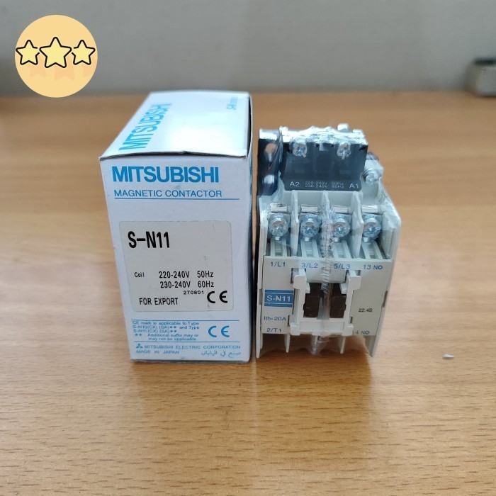 Jual MITSUBISHI CONTACTOR SN 11 Kontaktor s-n11 sn11 SN-11 220VAC 220V ...