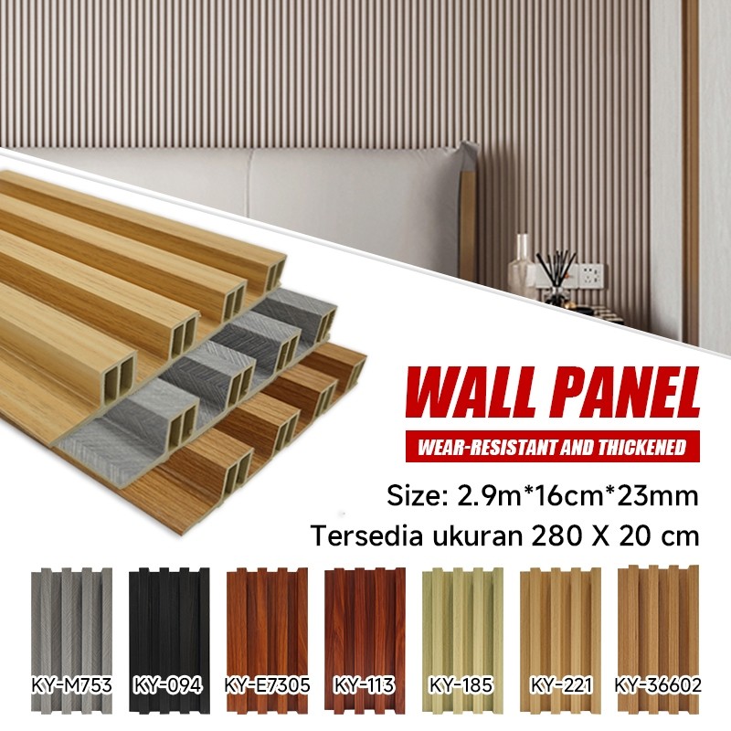 Jual Panel kayu WPC/panel dinding PVC/panel dinding kisi kayu papan ...