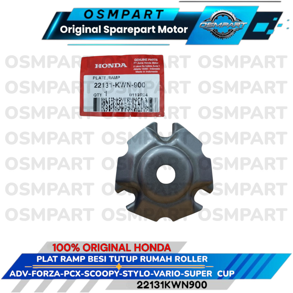 Jual PLAT RAMP BESI TUTUP RUMAH ROLLER ADV PCX VARIO 125 150 HONDA ...