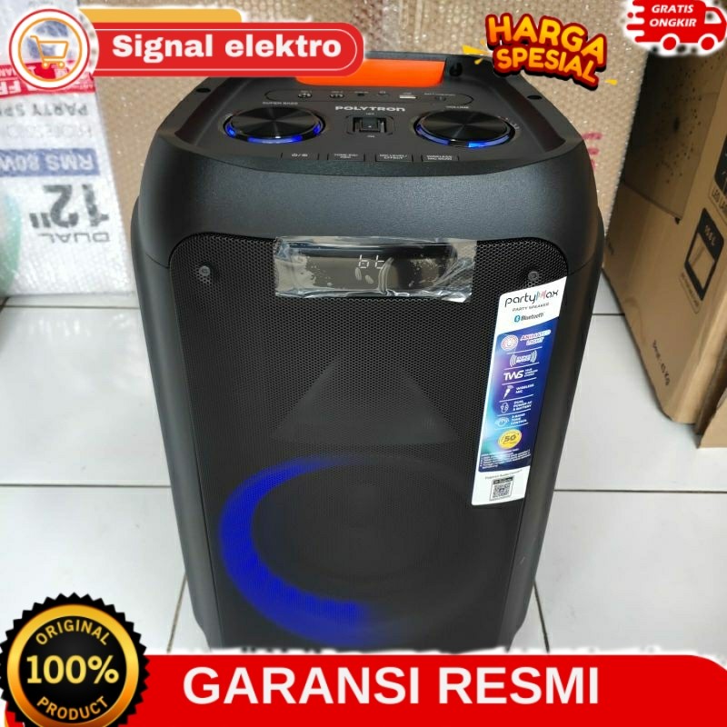Jual POLYTRON PPS-8L12 SPEAKER PORTABLE MEETING BLUETOOTH KARAOKE ...