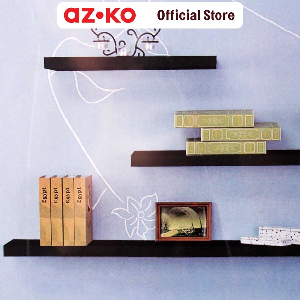 Jual AZKO Stora Rak Dinding - Hitam Decorative Wall Shelf Rak Tembok ...