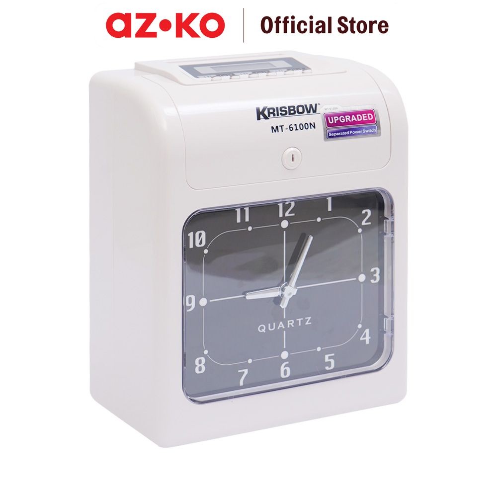 Jual AZKO Krisbow Mesin Absensi Elektronik Tr-6100 Time Attendance Alat ...