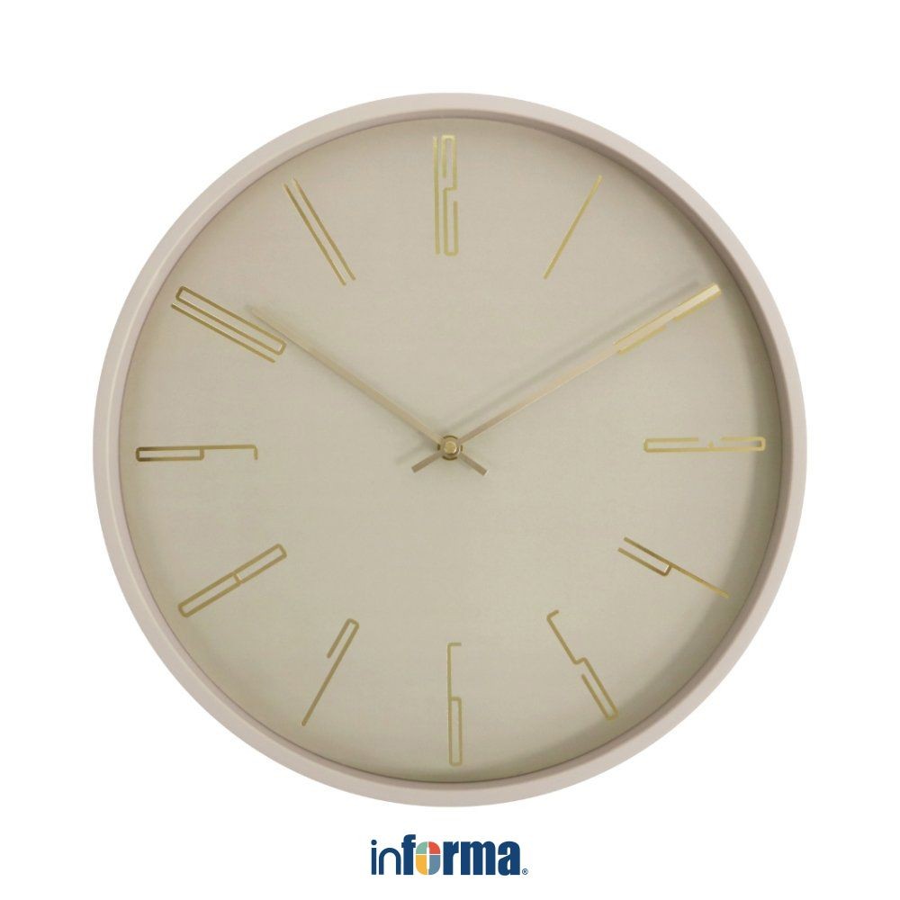 Jual Informa 40 cm Jam Dinding 124Br - Cokelat Wall Clock Jam Tembok ...