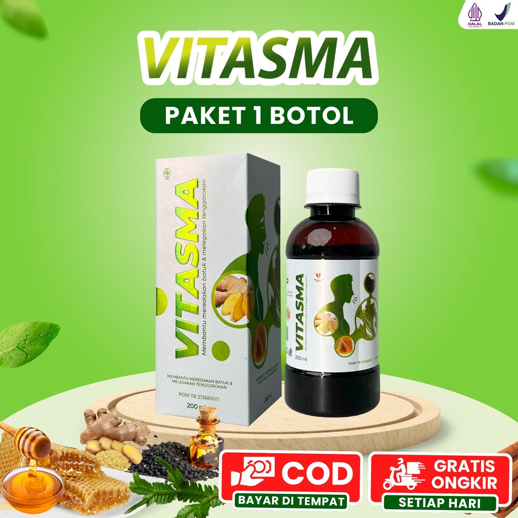 Jual VITASMA Paket 1 Botol - Madu Herbal Asli Atasi Masalah Asma Sesak ...