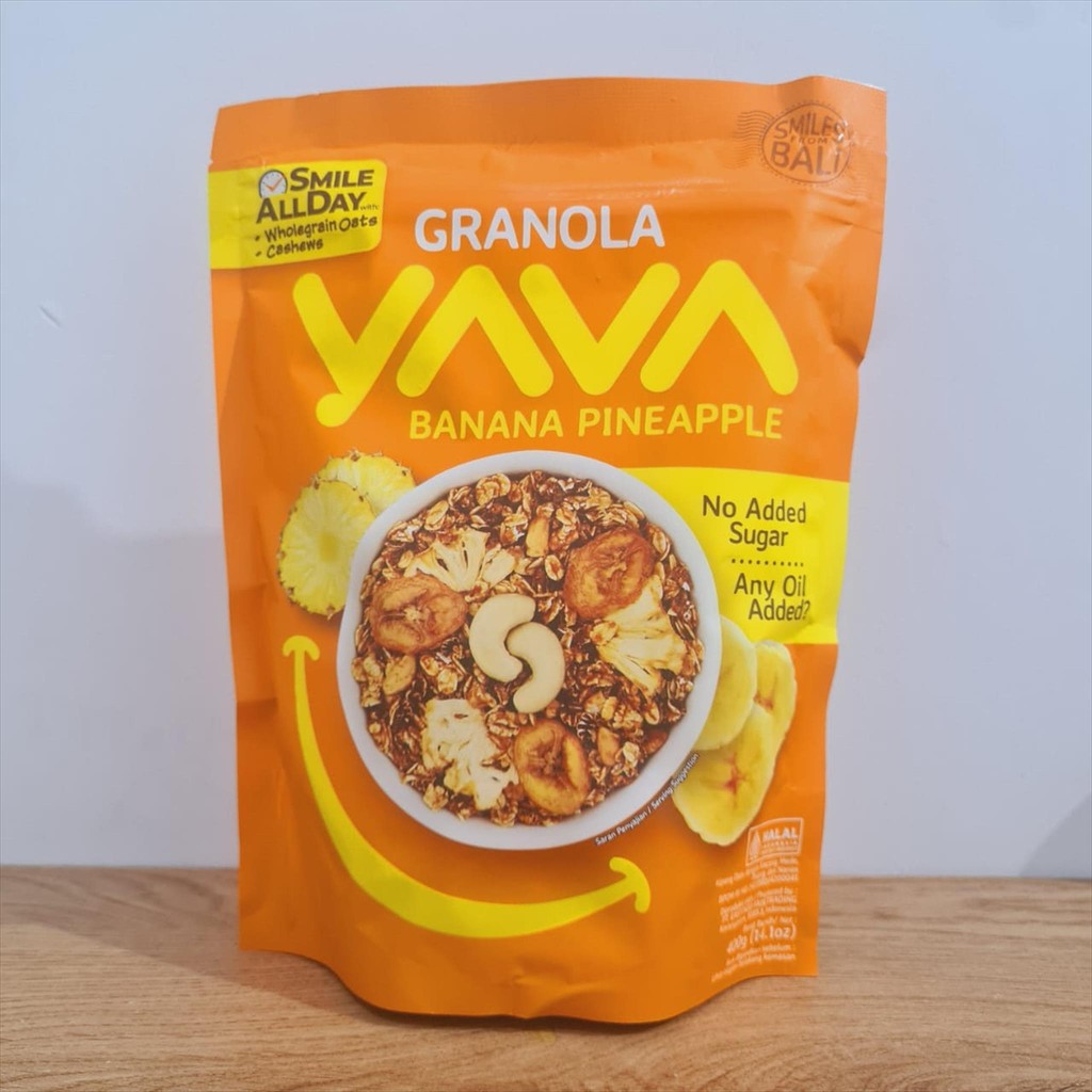 Jual YAVA - Granola Banana Pineapple 400g ( No Sugar Added / Tanpa ...