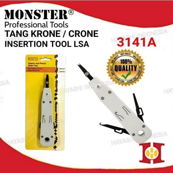 Jual Tang Krone Crone LSA Insertion Impact Punch Down Cable Kabel Tool ...