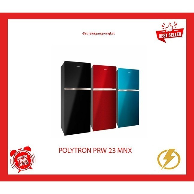 Jual KULKAS POLYTRON 2 PINTU 220 LITER 140 WATT - PRW 23 MNX | Shopee ...