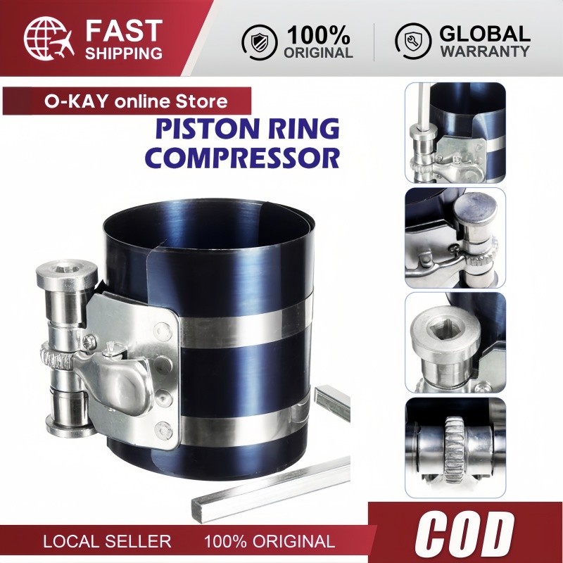 Jual O-KAY Piston Ring Compressor 4" - Alat Press & Pasang Ring Seher ...