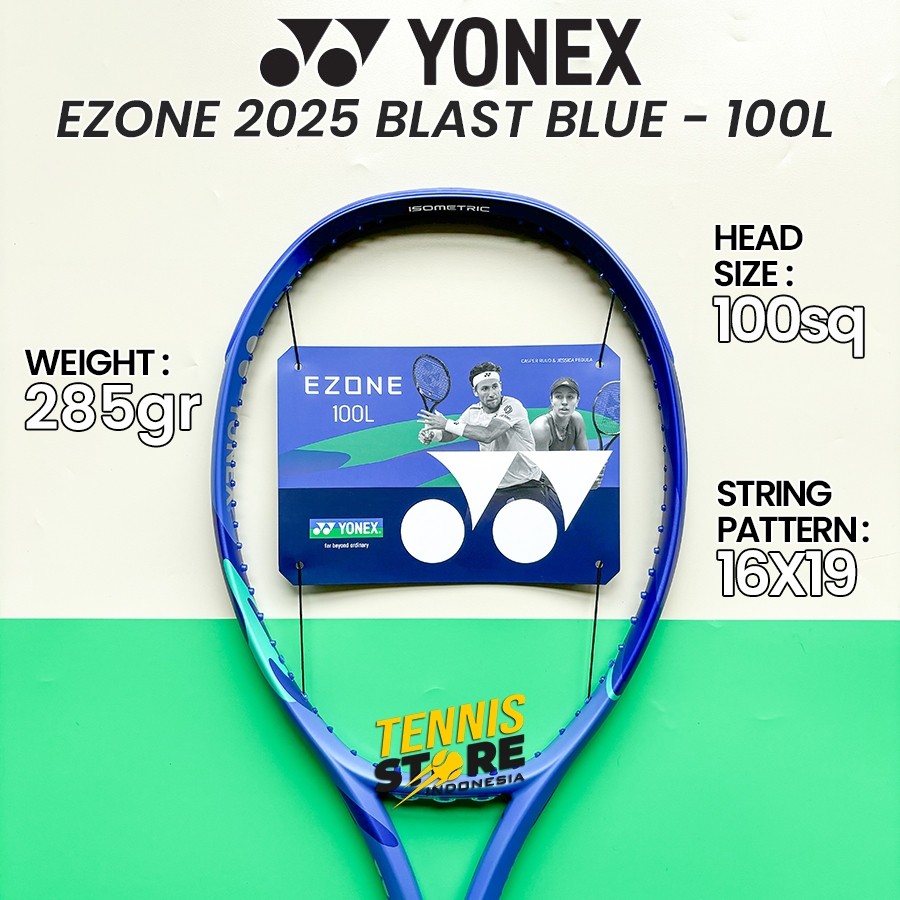 Jual Raket Tenis Yonex EZONE 2025 Blast Blue - 100L / 100sq / 285gr | Shopee Indonesia