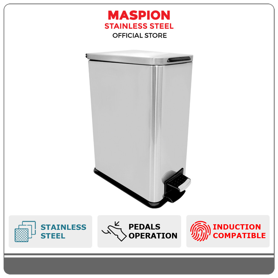 Jual Maspion Tempat Sampah Dust Bin Pedal Rectangular 5 Liter | Shopee Indonesia