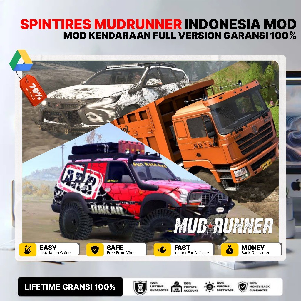 Jual Spintires Mudrunner Mod Kendaraan Indonesia Mobil Pajero Sport ...