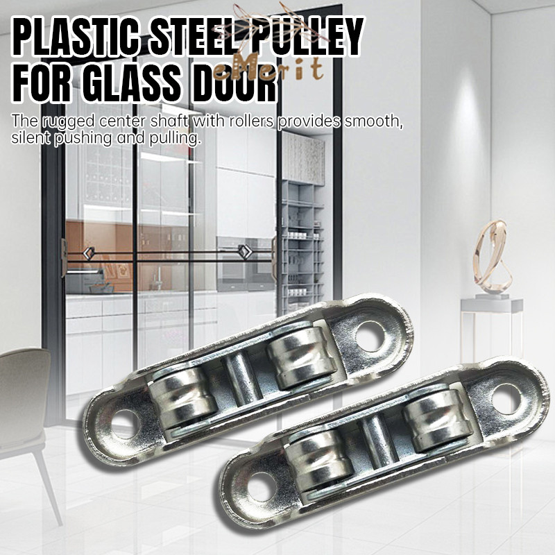 Jual Pintu Kaca Plastik Baja Katrol Aksesoris Perkakas Roda Rel Pintu ...