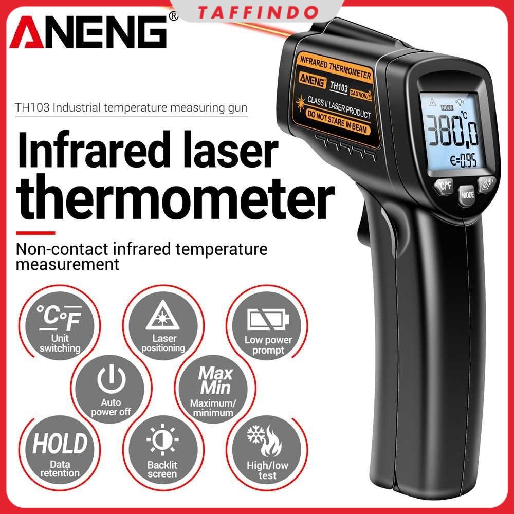 Jual ANENG Thermometer Infrared Laser Digital Non Contact LCD Backlit ...