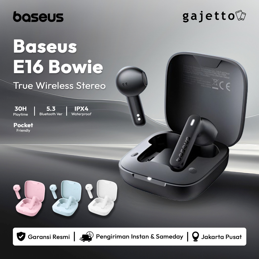 Jual Baseus E16 Bowie TWS True Wireless Bluetooth Earbuds Earphone | Shopee Indonesia