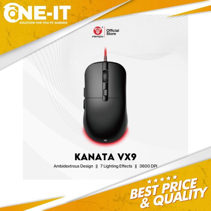 Jual FANTECH KANATA VX9 RGB MACRO Gaming Mouse Black | Shopee Indonesia