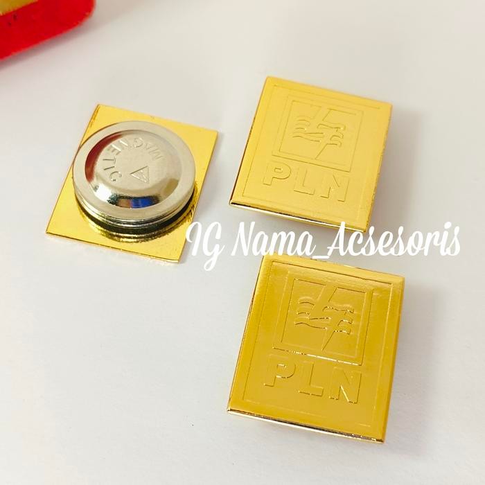 Jual (Ready stok) pin Bros PLN premium lapis emas Gold Silver Hitam ...