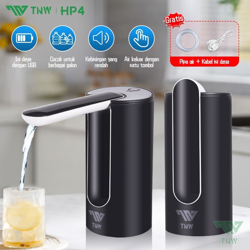 Jual TNW HP4 Pompa Air Galon Elektrik Foldable Water Pump Botol ...