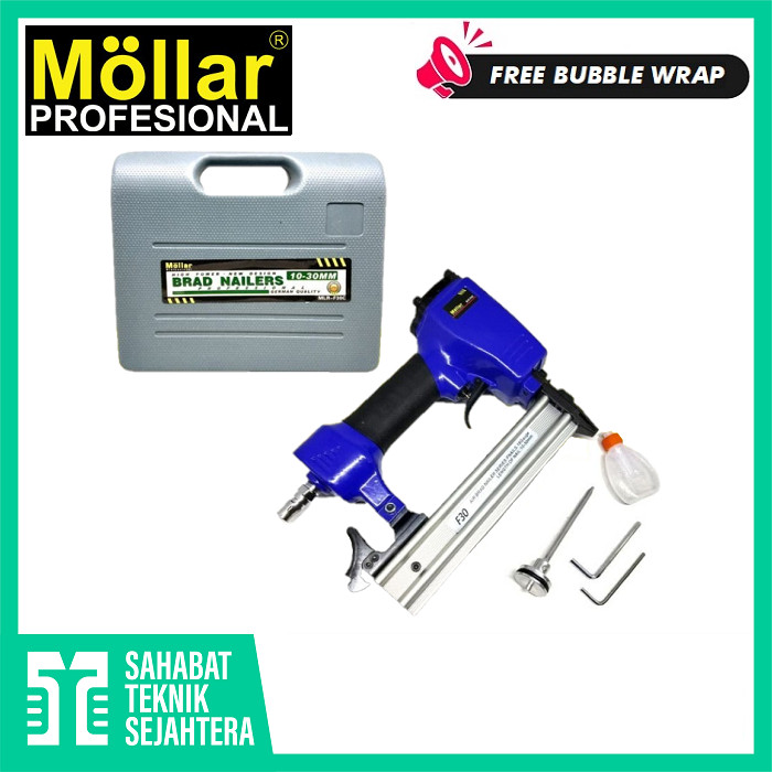 Jual MOLLAR F 30 C Mesin Air Nailer Gun Brad Nail Alat Paku Tembak Lurus Staples Stapler F30 ...