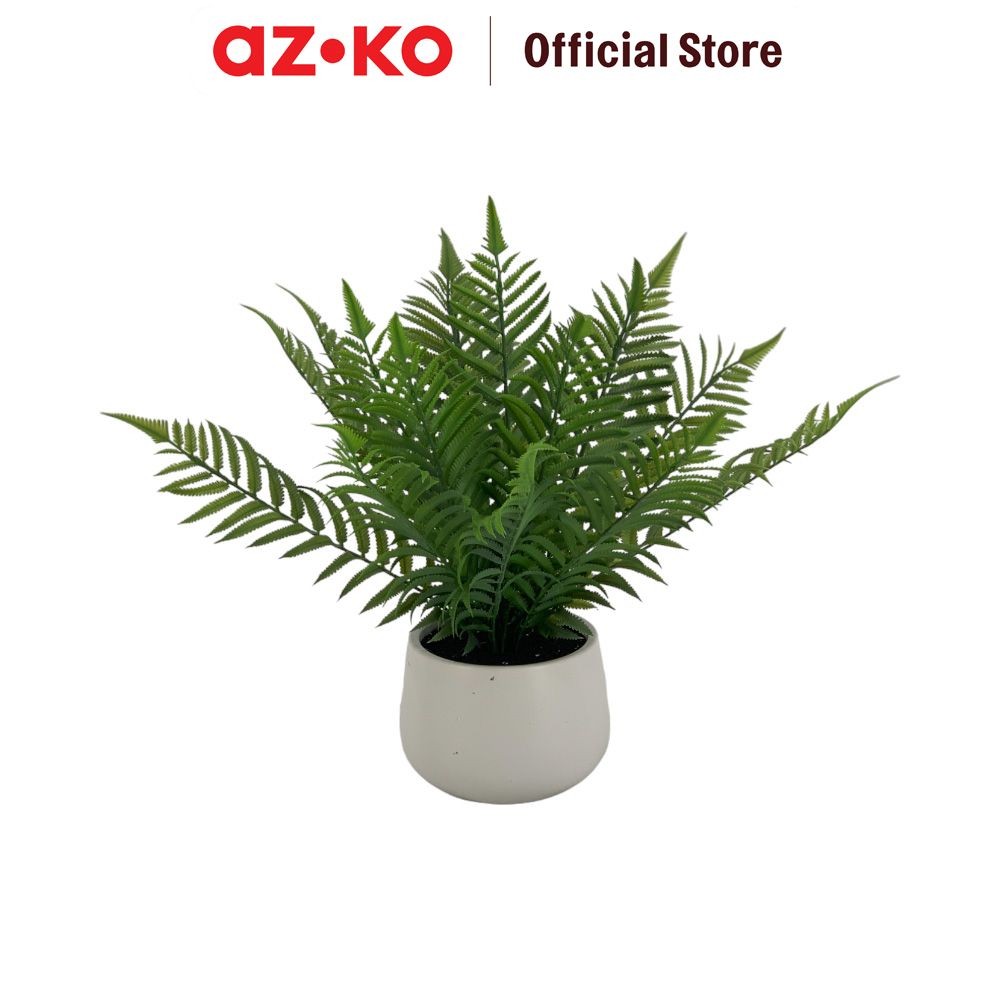 Jual AZKO Arthome 36 cm Tanaman Artifisial Fern Dengan Pot - Hijau Tumbuhan Tanaman Buatan ...