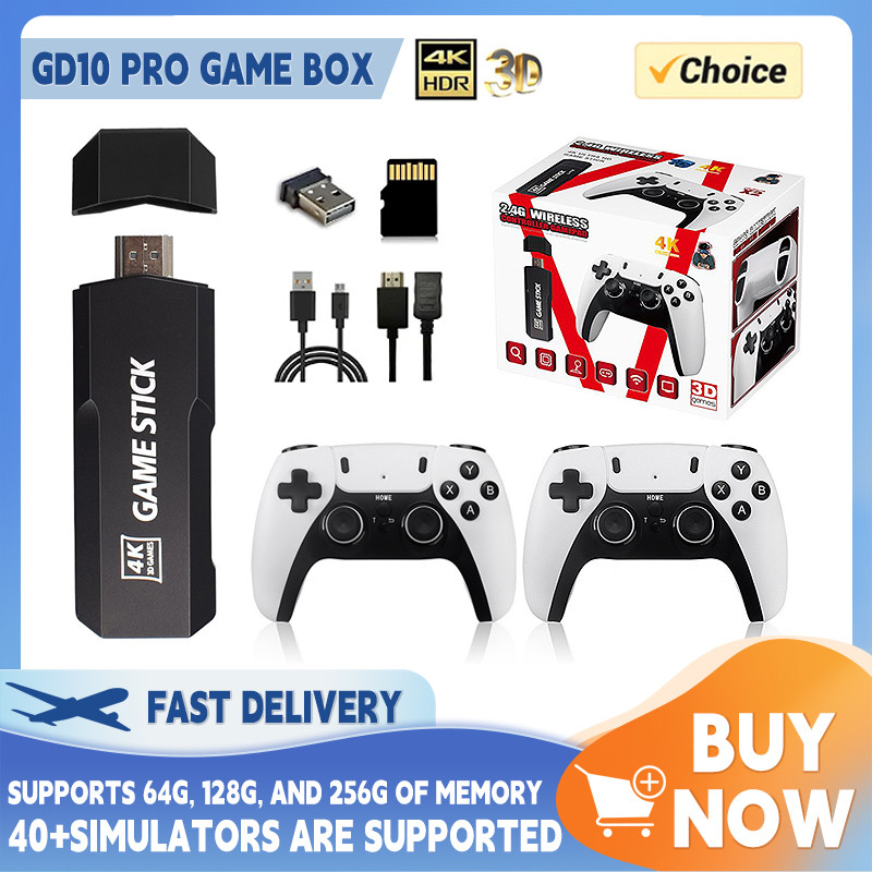 Jual New GD10 PRO Video Game Console 4K HD 2.4G Video Game Player ...