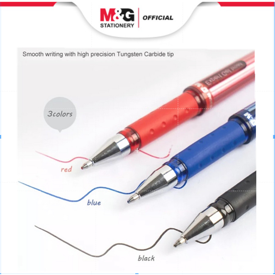 Jual M&G Expert Gel Pen 1.0mm Barrel Design Garis Menulis Lebih Halus ...