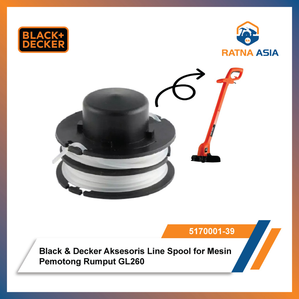 Jual Black & Decker Refill Senar Spool / String Trimmer Black Decker ...
