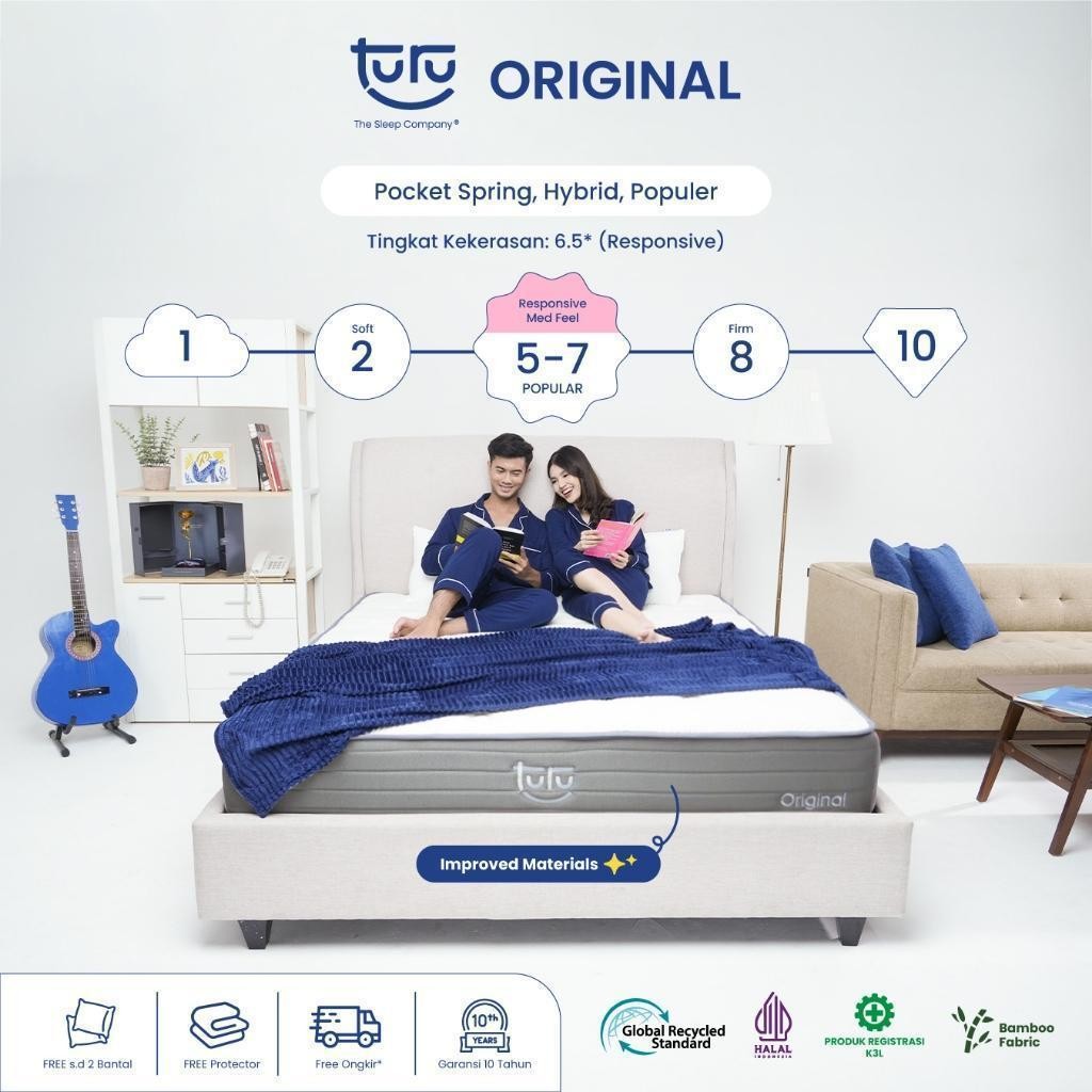 Jual Turu - Kasur Pocket Spring Bed TURU ORIGINAL ukuran 200x200 (Super ...