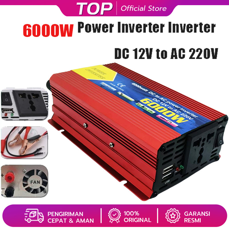 Jual Inverter 6000 Watt Power Inverter DC Ke AC Aki listrik Serbaguna Daya Besaar 6000W ...