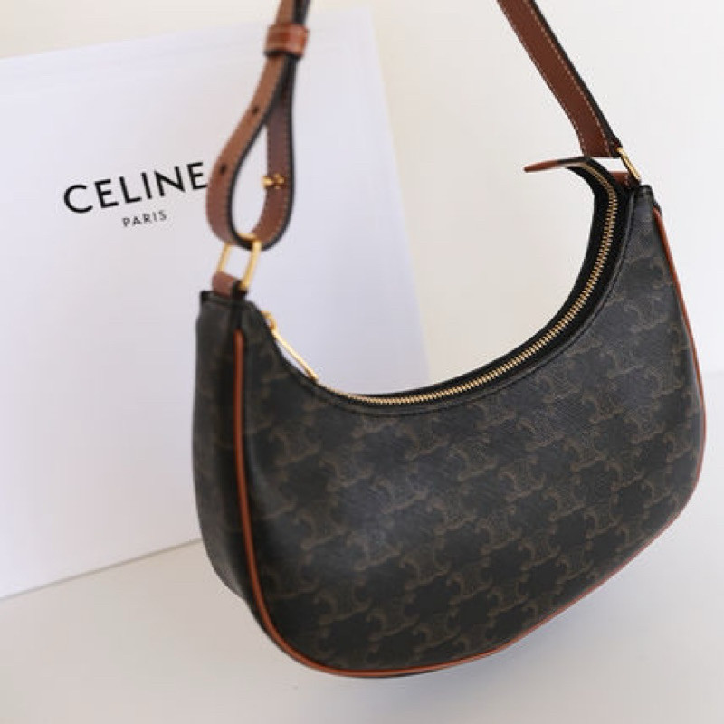 Jual Pre order Celine mini Ava in triomphe canvas & calfskin | Shopee ...