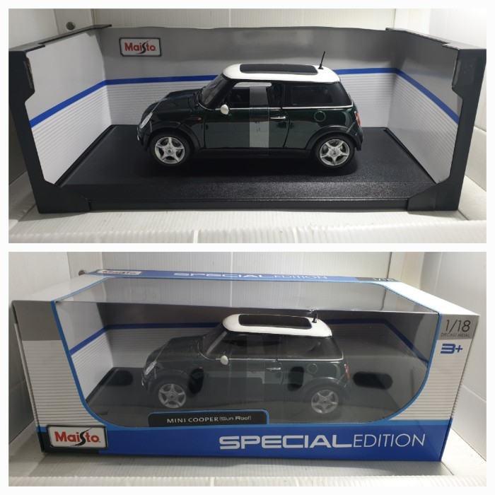 Jual diecast maisto mini cooper skala 1:18 sun roof scale 1/18 morris ...