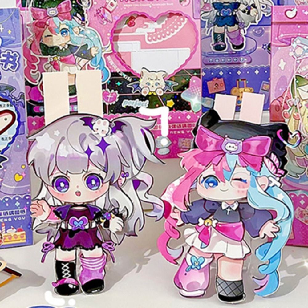 Jual Anime Activity Books DIY Paper Puppet Toy Handmade Montessori 3D ...